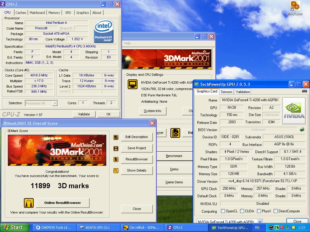 Ti4200 a Ti4200 ellen | Bacsis-tuning